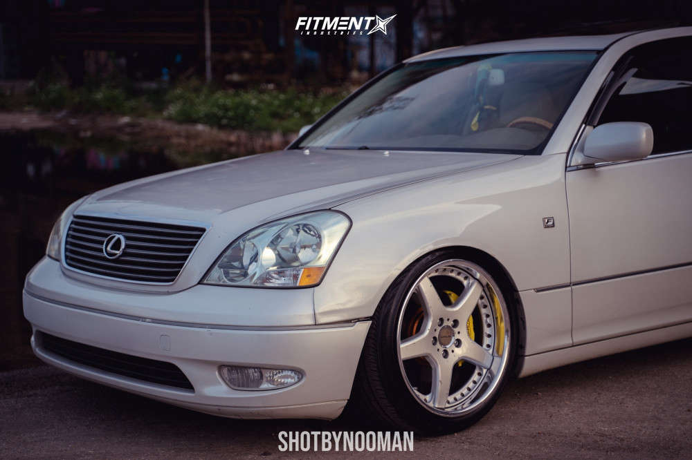 2001 Lexus LS430 Base with 19x10 Wald Streifen and Goodyear 235x40 on ...