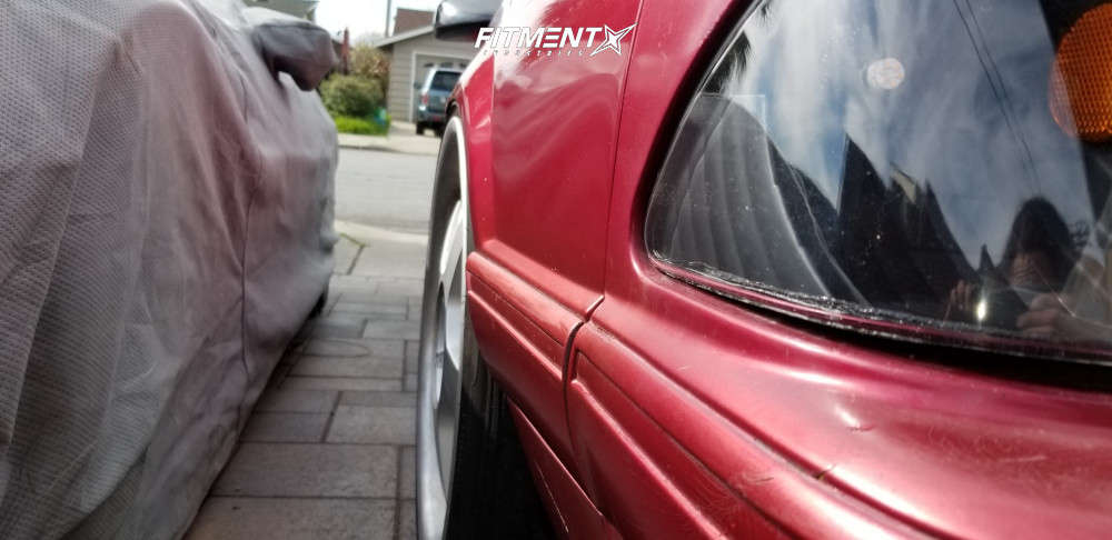 1993 Ford Mustang LX with 19x9 Racing Hart Cx and General 225x45 on ...