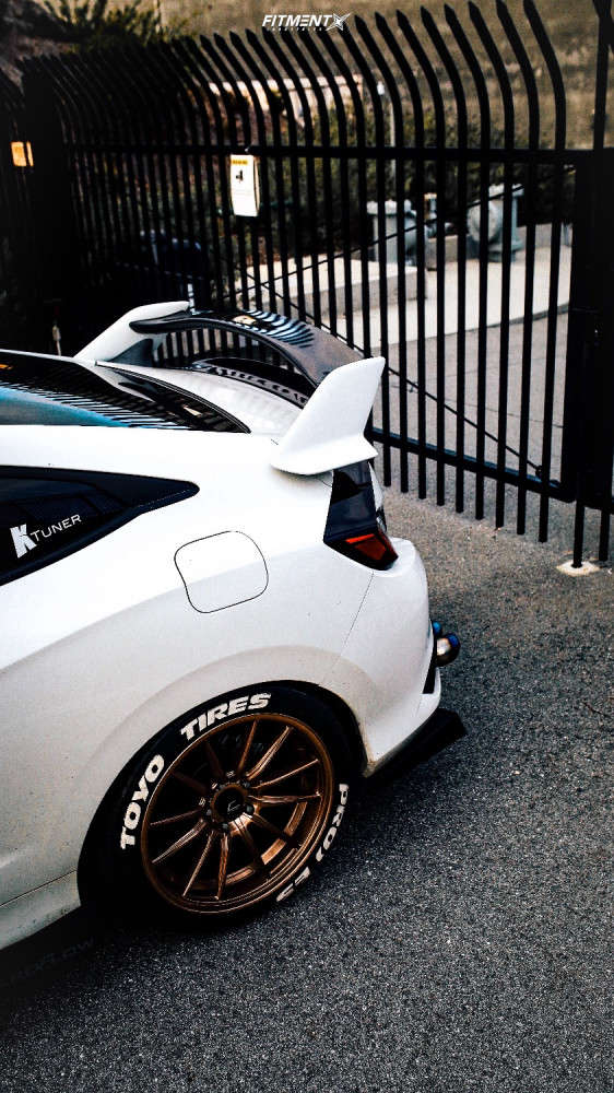 2017 Honda Civic EX-T with 18x9.5 Cosmis Racing R1 and Toyo Tires ...