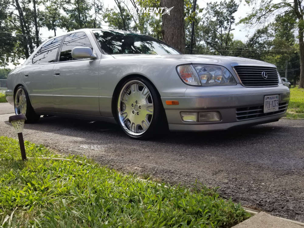 1998 Lexus LS400 Base with 19x8 Work LS507 and Michelin 225x35 on ...