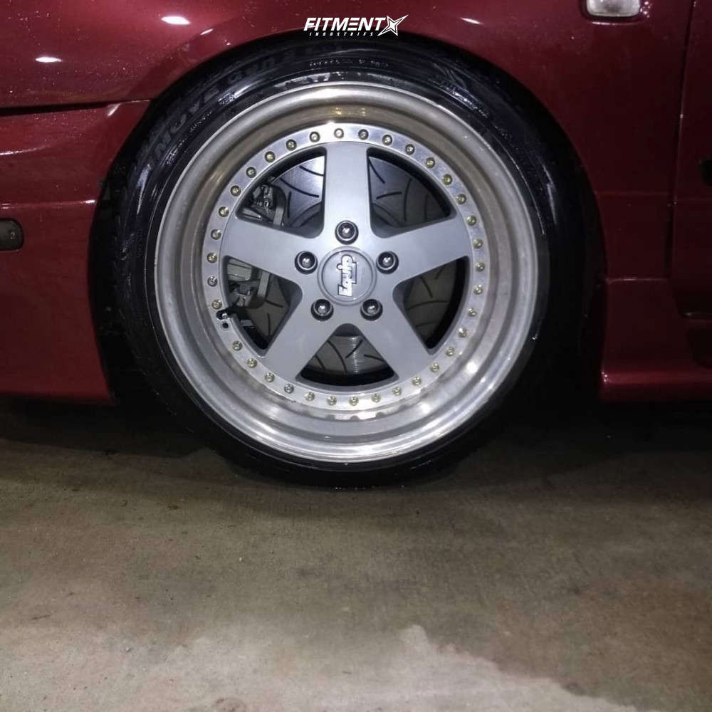 1999 INFINITI G20 Base with 17x11.5 Work Equip E05 and Ironman 235x45 ...
