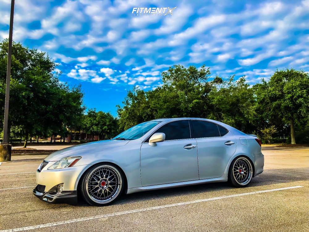 2006 Lexus IS250 4dr Sedan (2.5L 6cyl 6A) with 19x8.5 ESR Sr01 and ...