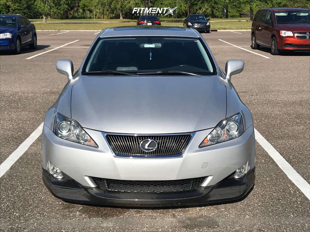 2006 Lexus IS250 4dr Sedan (2.5L 6cyl 6A) with 19x8.5 ESR Sr01 and ...