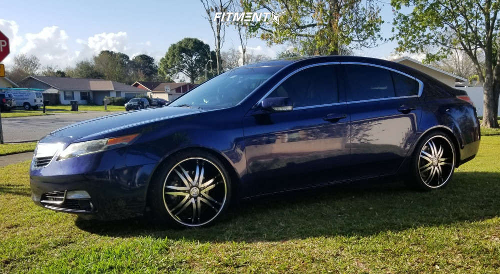 2013 Acura TL Base with 20x8.5 Borghini B14-m and Ohtsu 225x35 on ...