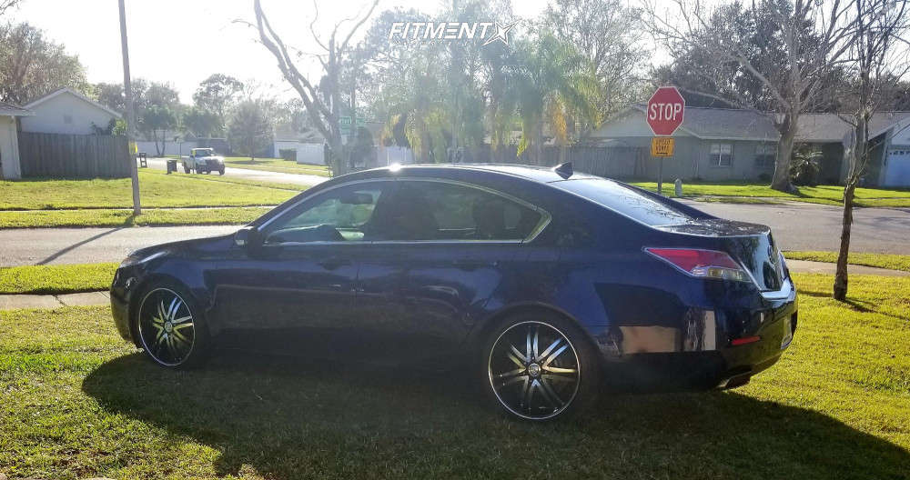 2013 Acura TL Base with 20x8.5 Borghini B14-m and Ohtsu 225x35 on ...