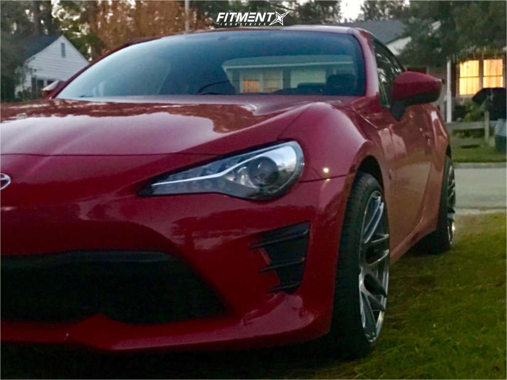 2017 Toyota 86 Base with 18x9.5 ESR Rf1 and Continental 245x35 on Stock ...