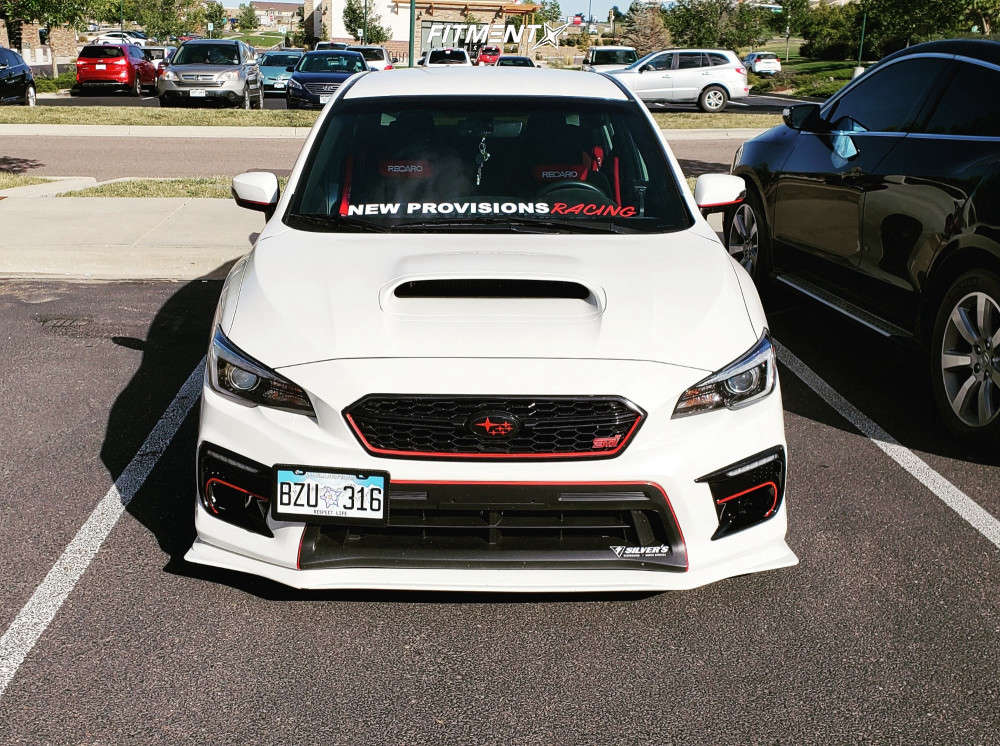 2018 Subaru WRX STI Base with 19x9.5 ESR Sr08 and Nankang 225x35 on Coilovers | 624546 | Fitment ...