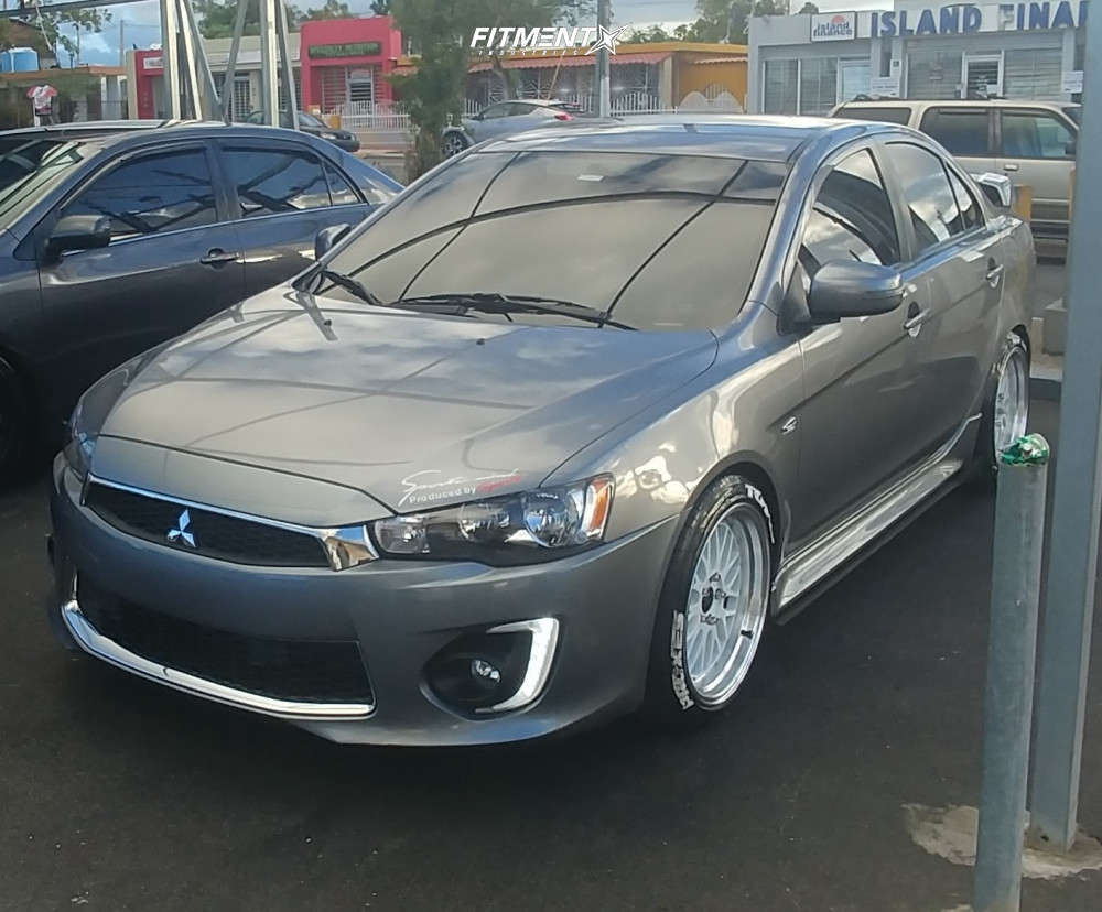 2017 Mitsubishi Lancer ES with 18x9 JNC 005 and Petlas 225x45 on ...