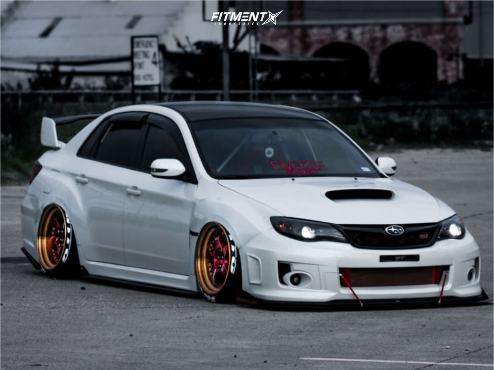 2013 Subaru Impreza WRX STI with 18x10 Work Meister S1 3P and Nitto ...