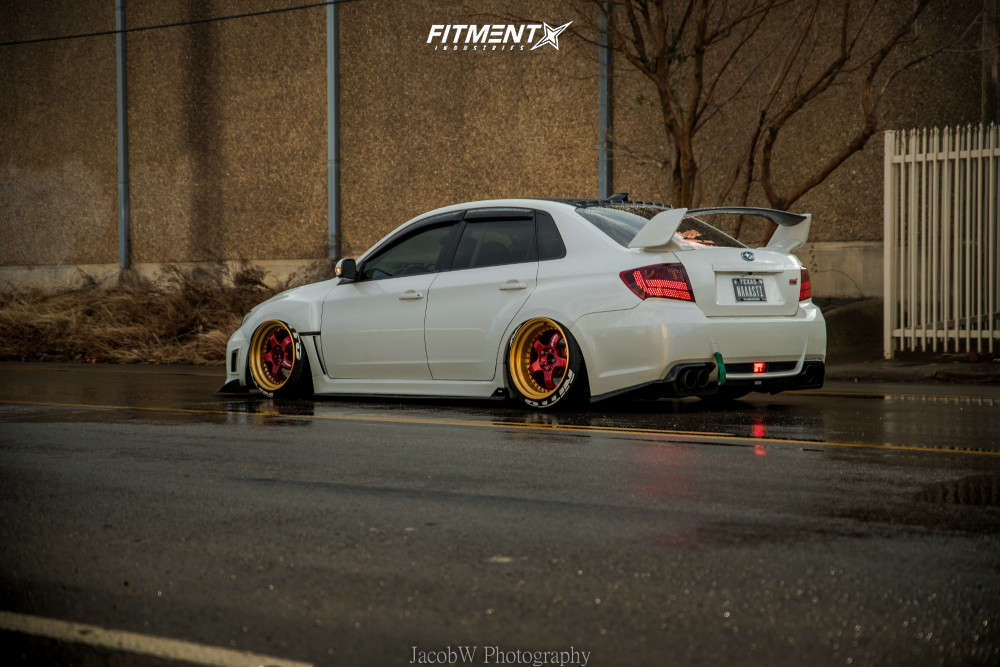 2013 Subaru Impreza WRX STI with 18x10 Work Meister S1 3P and Nitto ...