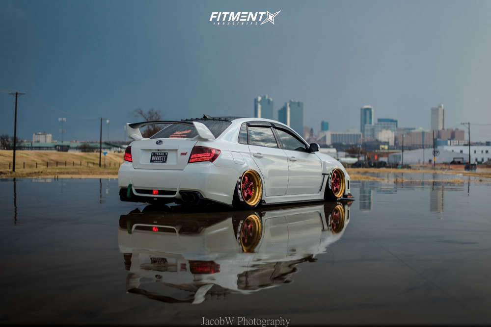 2013 Subaru Impreza WRX STI with 18x10 Work Meister S1 3P and Nitto ...
