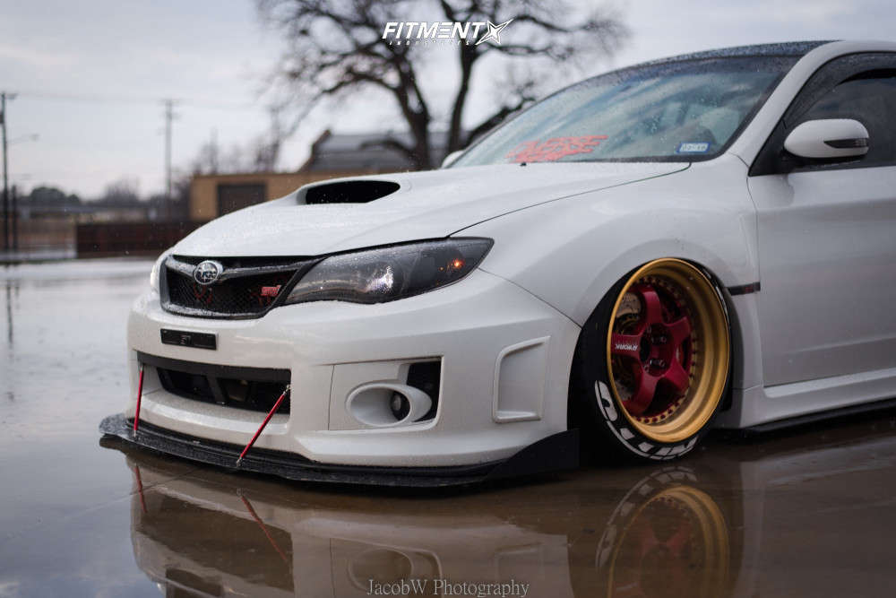 2013 Subaru Impreza WRX STI with 18x10 Work Meister S1 3P and Nitto ...