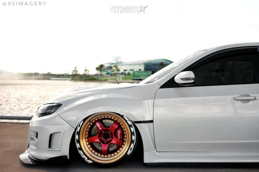 2013 Subaru Impreza WRX STI with 18x10 Work Meister S1 3P and Nitto ...
