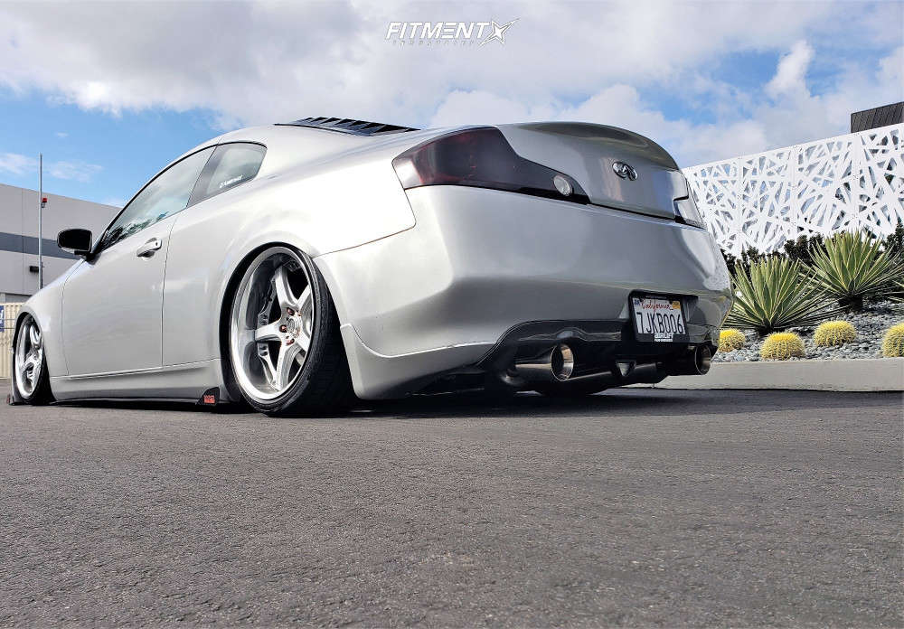 2003 INFINITI G35 Base with 19x9.5 Volk GT-S and Achilles 235x35 on Air ...