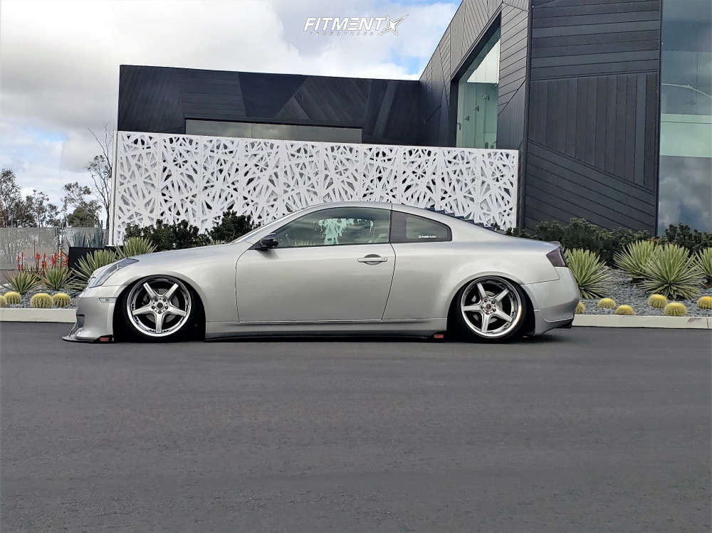 2003 INFINITI G35 Base with 19x9.5 Volk GT-S and Achilles 235x35 on Air ...