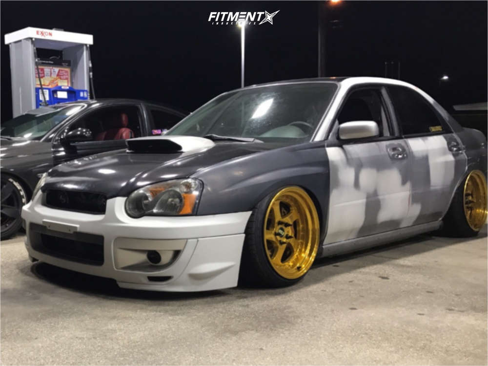 2005 Subaru WRX STI Base with 18x10.5 ESR Sr02 and Federal 225x35 on ...