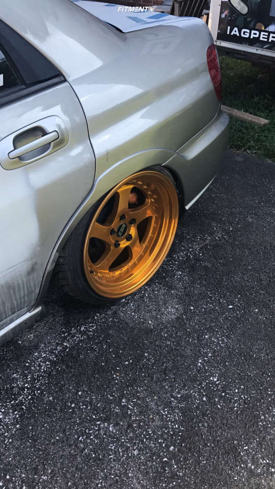 2005 Subaru WRX STI Base with 18x10.5 ESR Sr02 and Federal 225x35 on ...