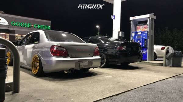 2005 Subaru WRX STI Base with 18x10.5 ESR Sr02 and Federal 225x35 on ...