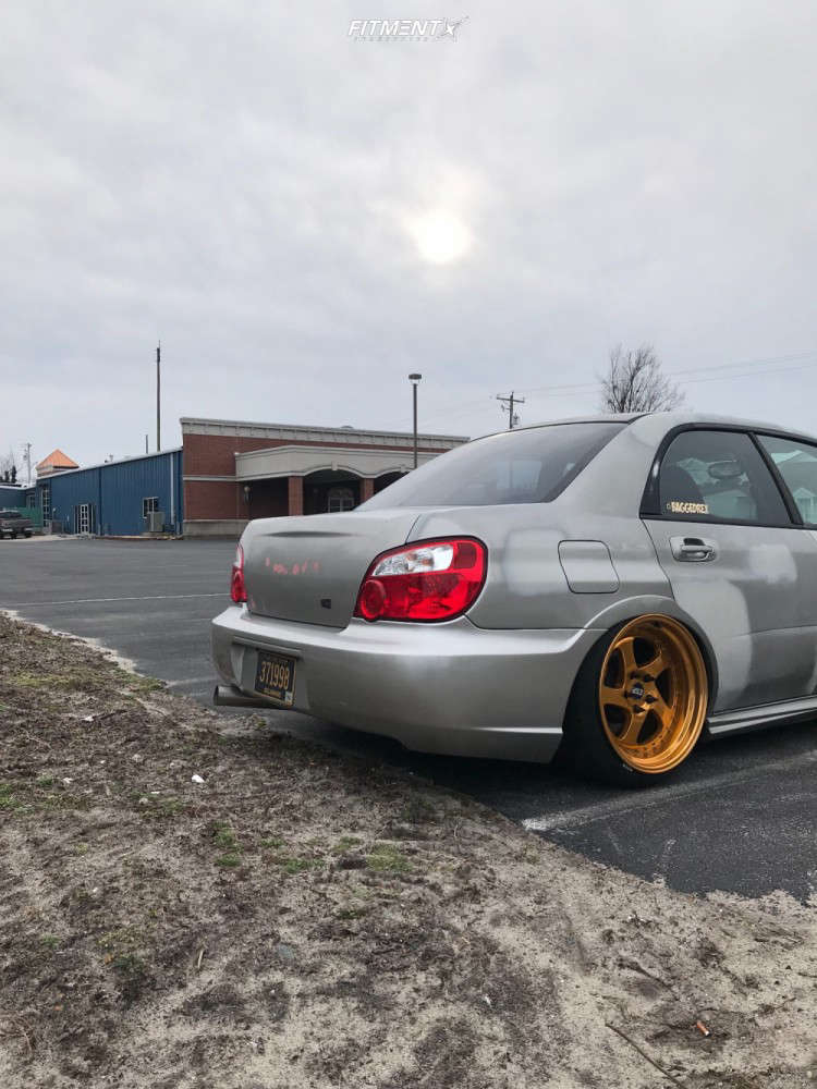 2005 Subaru WRX STI Base with 18x10.5 ESR Sr02 and Federal 225x35 on ...