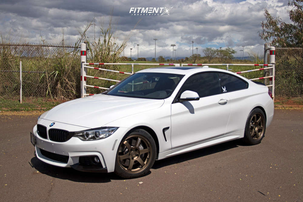2017 BMW 440i Base with 18x8.5 Volk Te37 and Michelin 235x45 on Stock ...
