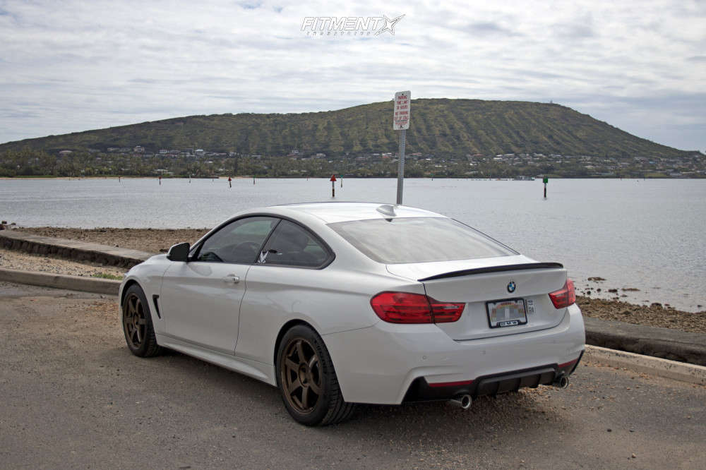 2017 BMW 440i Base with 18x8.5 Volk Te37 and Michelin 235x45 on Stock ...