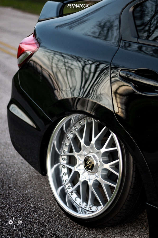 2014 Honda Civic EX with 18x9.5 Work VS MX and Nankang 215x35 on Air Suspension | 626727 ...