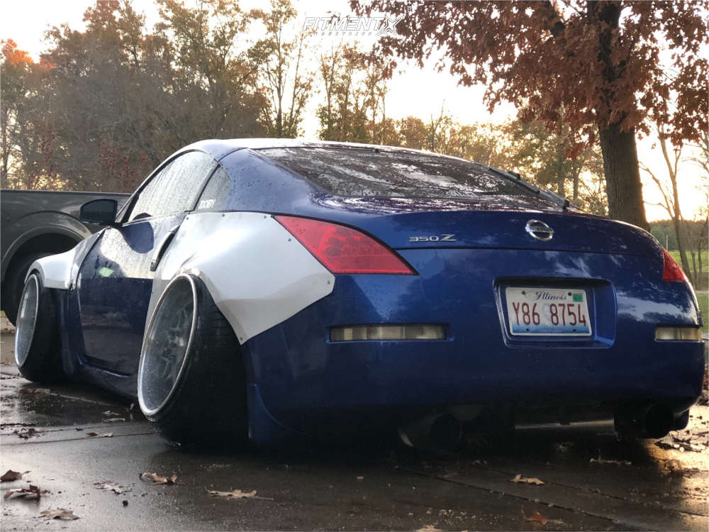 2007 Nissan 350Z Base with 18x12 Heritage Ebisu and Firestone 265x35 on ...