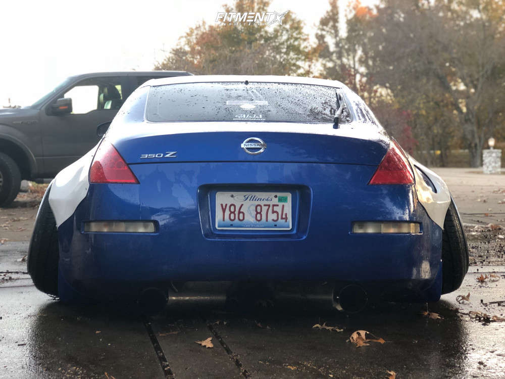 2007 Nissan 350Z Base with 18x12 Heritage Ebisu and Firestone 265x35 on ...