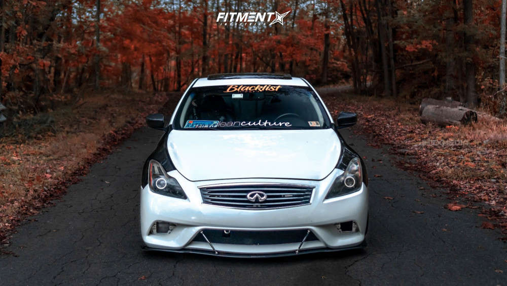 2008 INFINITI G37 Sport with 19x9.5 Varrstoen Es2 and Achilles 245x35 ...