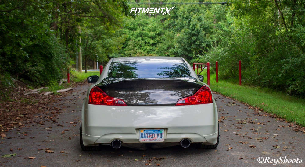 2008 INFINITI G37 Sport with 19x9.5 Varrstoen Es2 and Achilles 245x35 ...