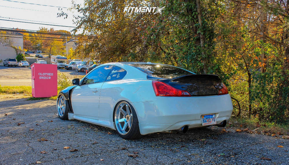 2008 INFINITI G37 Sport with 19x9.5 Varrstoen Es2 and Achilles 245x35 ...