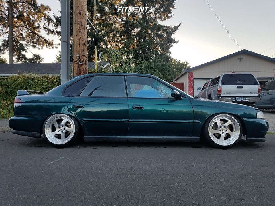 1998 Subaru Legacy GT with 18x9.5 ESR Sr02 and Barum 215x40 on ...