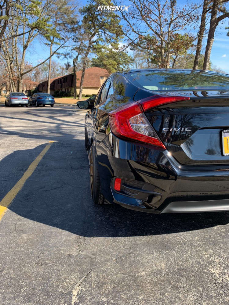 2018 Honda Civic LX with 18x9.5 Option Lab R716 and Nitto 235x40 on ...
