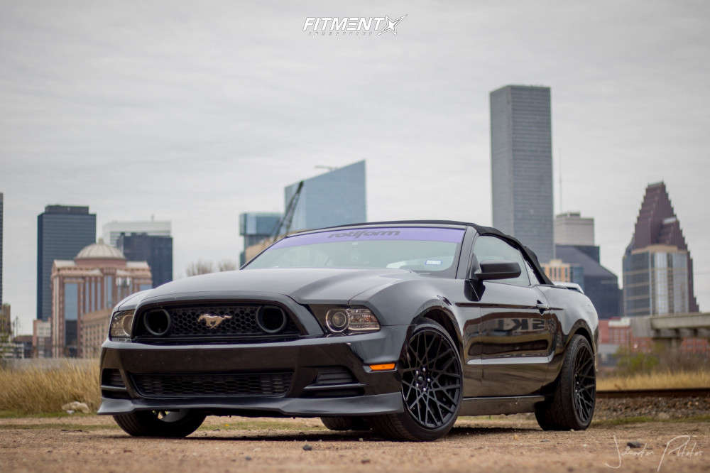 2014 Ford Mustang Base with 19x10 Rotiform Blq and Hankook 285x35 on ...