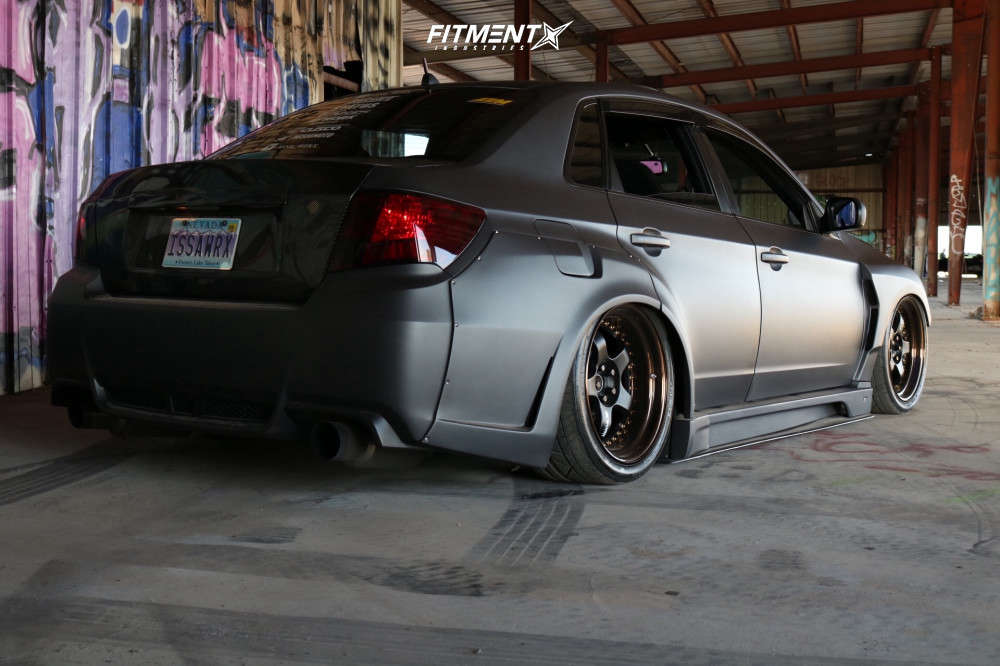 2012 Subaru WRX Base with 18x9.5 Work Meister S1 3P and Nitto 265x35 on ...