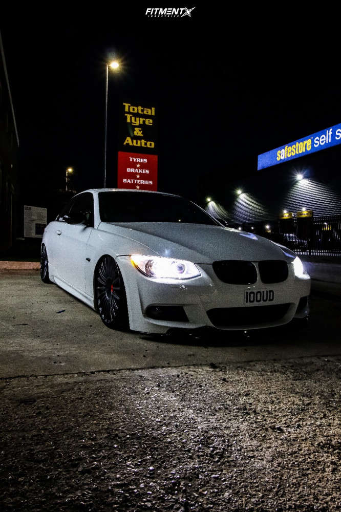 2012 BMW 335is Base with 20x8.5 Rotiform Buc and Nankang 225x30 on Air ...