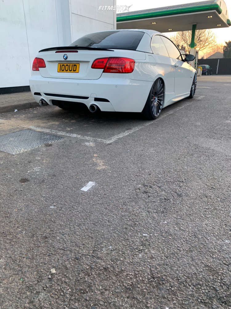 2012 BMW 335is Base with 20x8.5 Rotiform Buc and Nankang 225x30 on Air ...