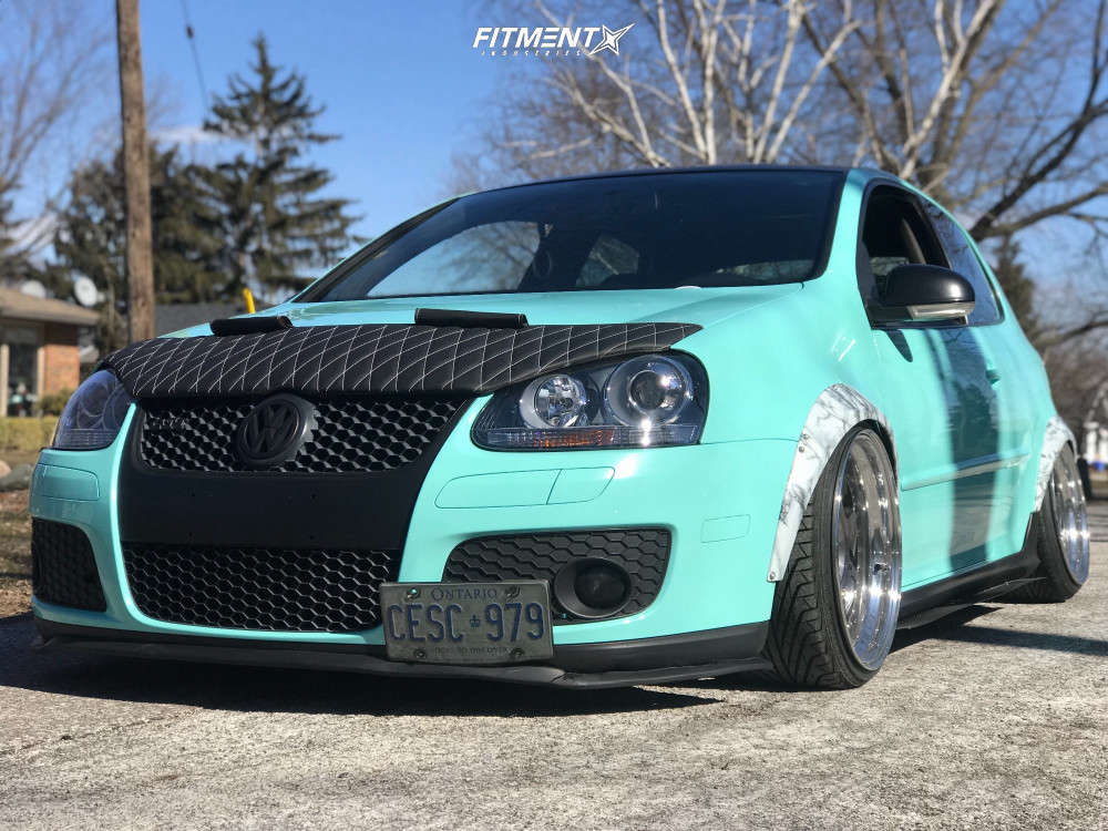 2007 Volkswagen GTI Base with 18x11 Rotiform BWE and Nankang 215x35 on ...