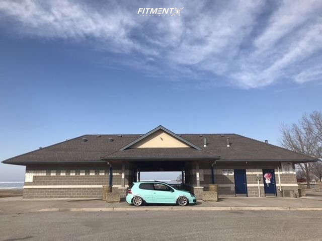 2007 Volkswagen GTI Base with 18x11 Rotiform BWE and Nankang 215x35 on ...