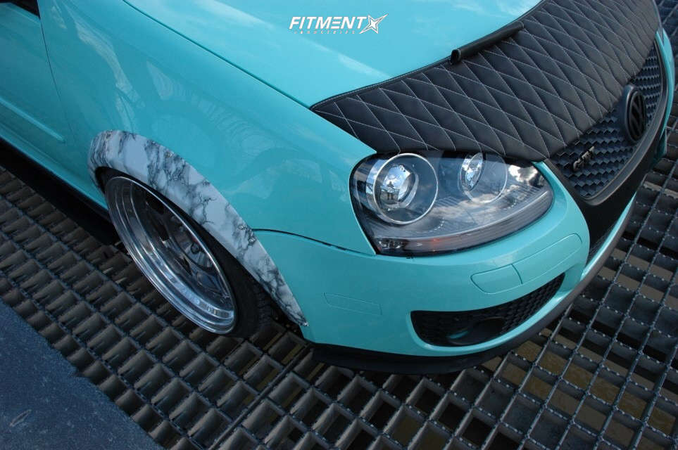 2007 Volkswagen GTI Base with 18x11 Rotiform BWE and Nankang 215x35 on ...