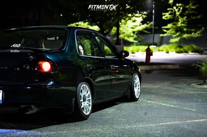 1999 Toyota Corolla CE with 15x7 Konig Dial In and Toyo Tires 195x55 on ...