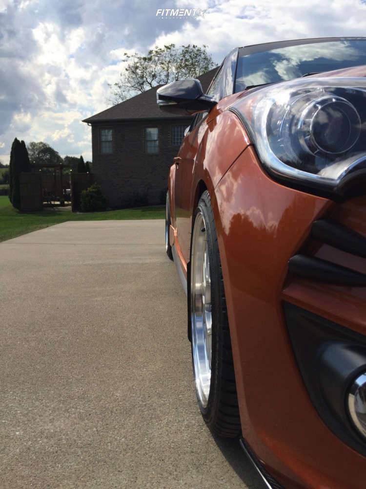 2013 Hyundai Veloster Turbo with 18x8 JNC JNC005 and Michelin 215x40 on ...