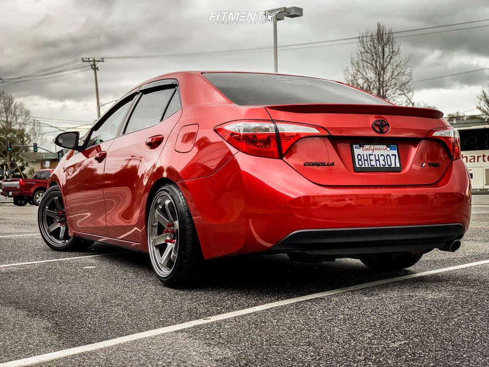 2016 Toyota Corolla S with 18x9.5 AVID1 AV6 and Nankang 225x40 on ...
