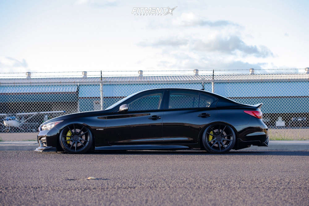 2015 INFINITI Q50 Hybrid Sport with 20x9 Rohana Rf2 and Nexen 245x20 on ...