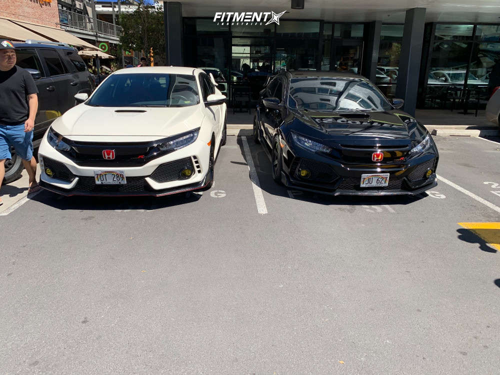 2018 Honda Civic Type R with 18x10 Volk Te37sl and Michelin 265x35 on ...