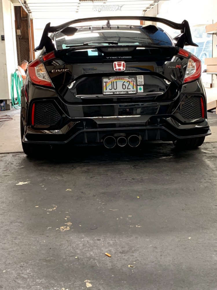 2018 Honda Civic Type R with 18x10 Volk Te37sl and Michelin 265x35 on ...