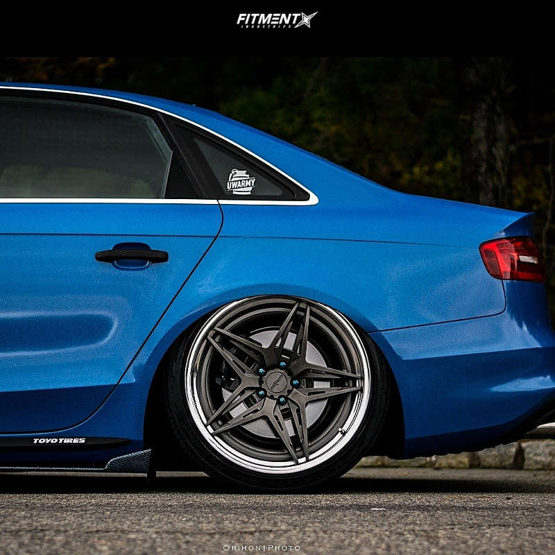 2014 Audi S4 Premium Plus with 20x10 Rotiform Vda and Toyo Tires 245x35 on Air Suspension ...