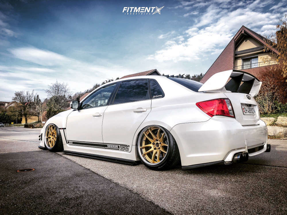 2011 Subaru WRX STI Base with 18x10.5 Work Emotion Cr 2p and Toyo Tires ...