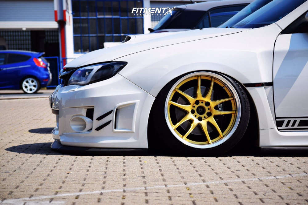 2011 Subaru WRX STI Base with 18x10.5 Work Emotion Cr 2p and Toyo Tires ...