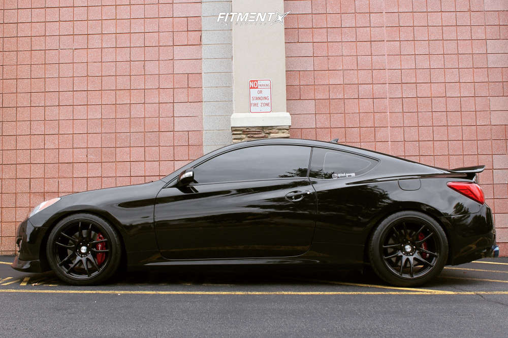 2010 Hyundai Genesis Coupe 3.8 Track with 19x9.5 ESR Sr08 and Federal ...